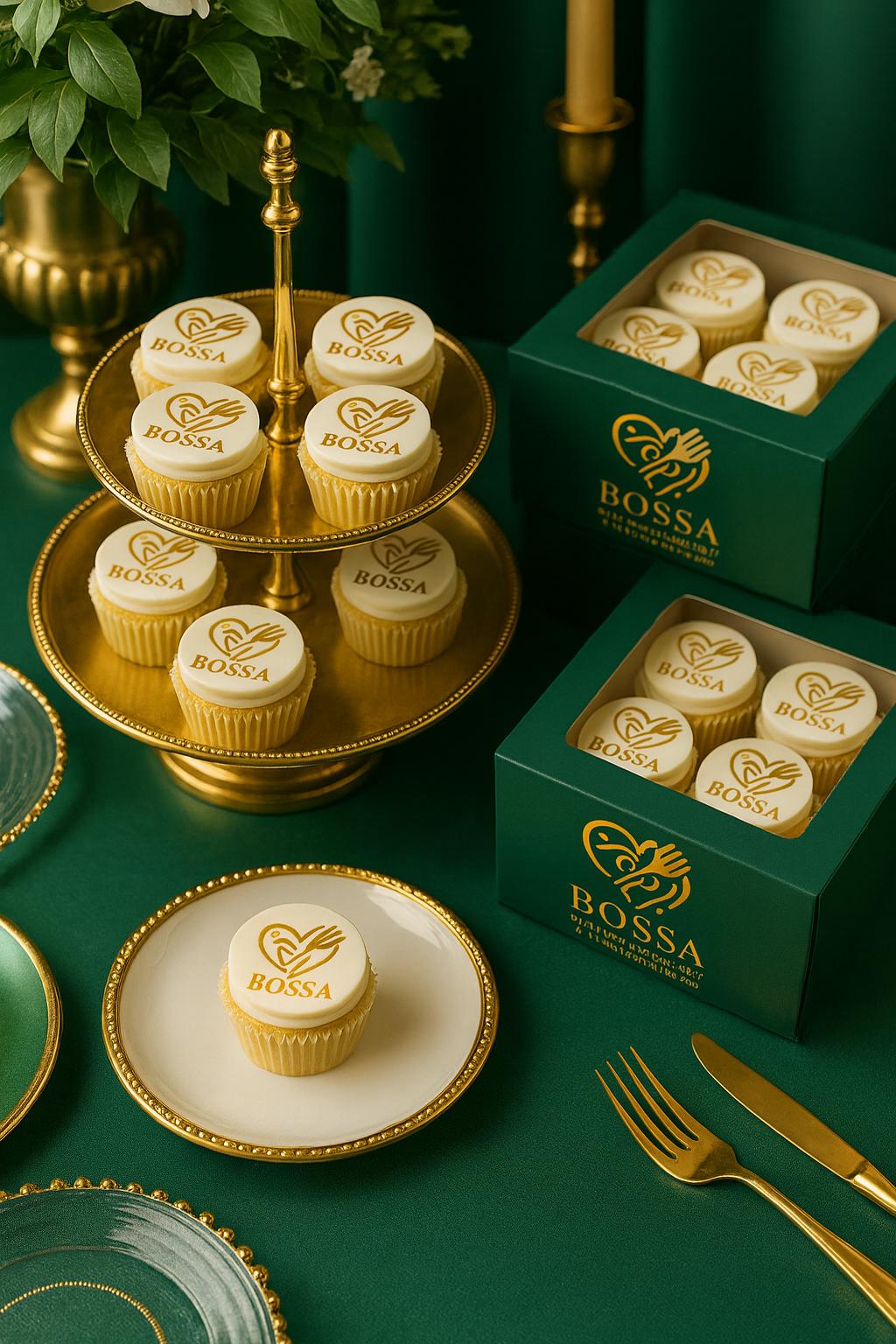 Personalised Cupcakes for Corporate Events & Celebrations - Bossa ...